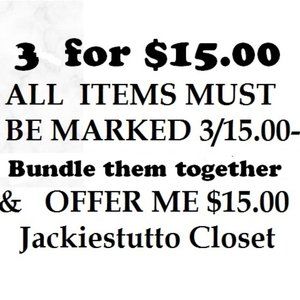 Other | Sale Sale Sale Add 3 Items Marked 3 For 150 | Poshmark